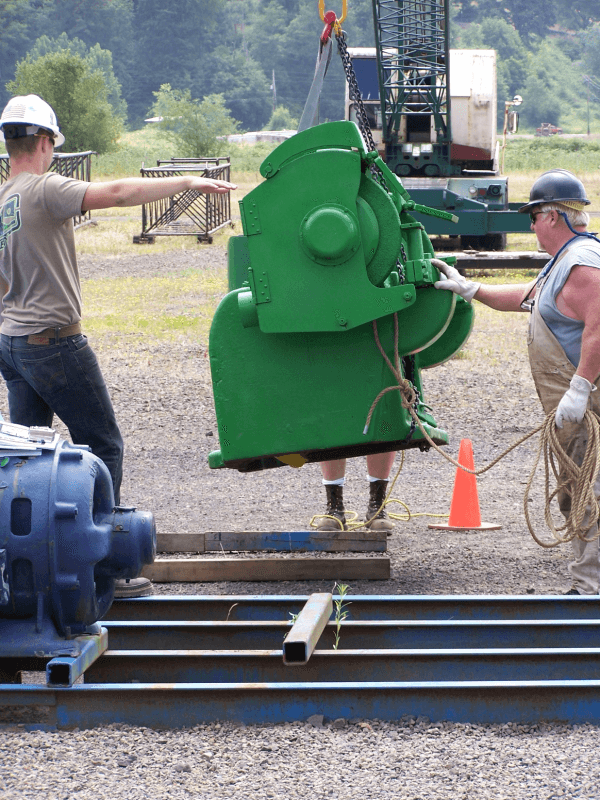 Blocking & Cribbing after Rigging a Load