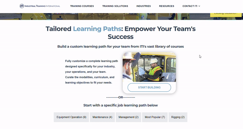 ITI Learning Path Builder FAQs
