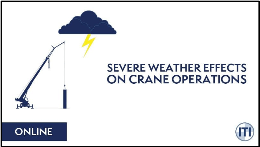 Explore the impact of severe weather on mobile crane operations