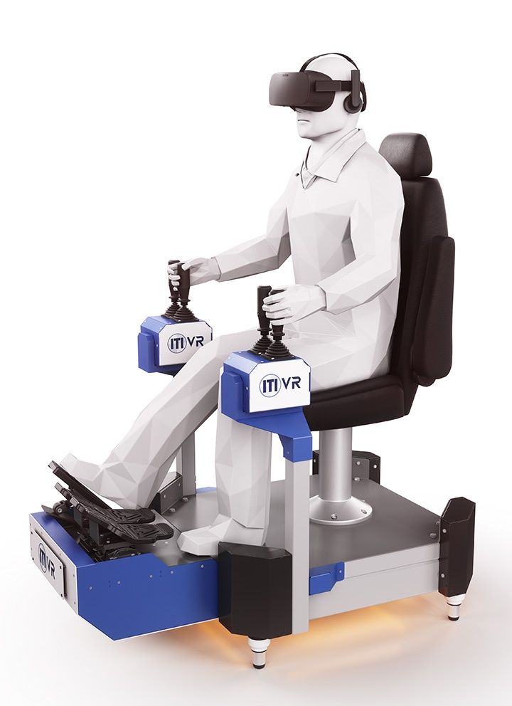 VR Mobile Crane Sim - Motion Base Hardware Setup [Video]