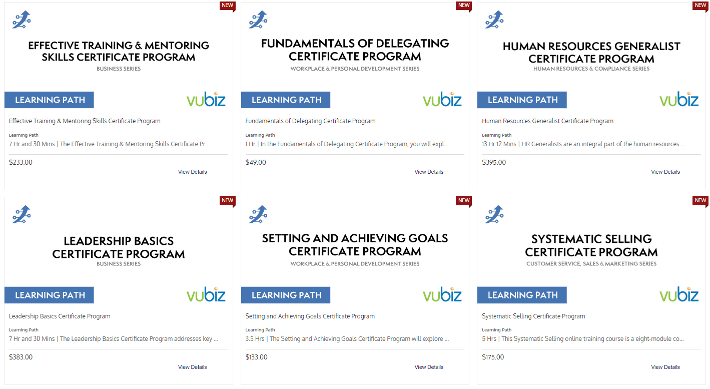 Vubiz Course Library now available on the ITI Learning Hub